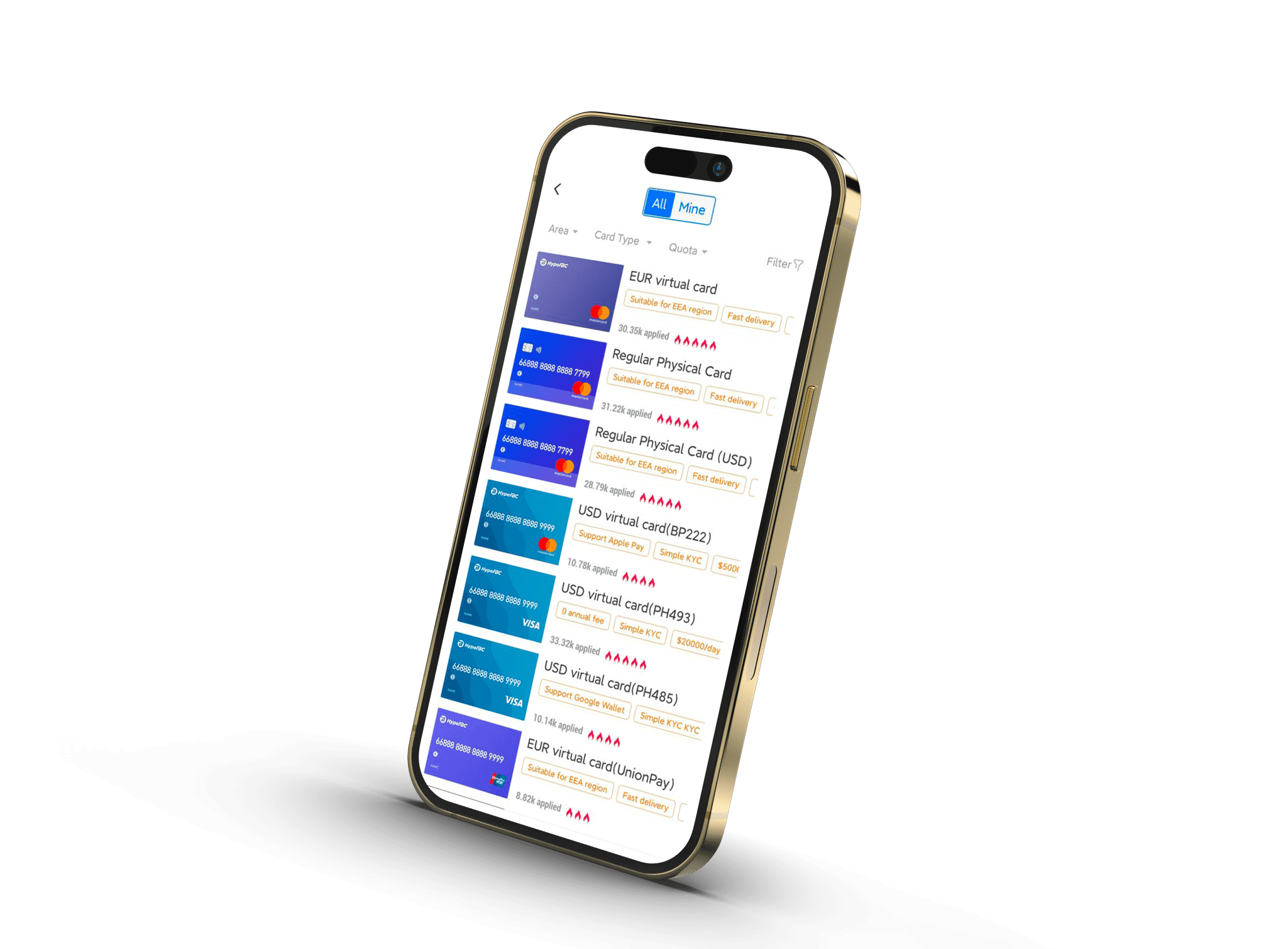 HyperCard - Virtual Credit Card,Best Digital Credit Card,Visa/Mastercard
